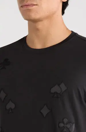 John Varvatos Suits Appliqué Organic Cotton T-shirt