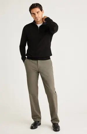 Bonobos Merino Wool Quarter Zip Sweater - Black