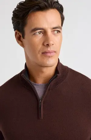 Bonobos Merino Wool Quarter Zip Sweater