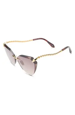 BVLGARI Serpenti Viper Rimless Cat Eye Sunglasses