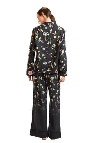 Cynthia Rowley Cotton Voile Pj Top - Black