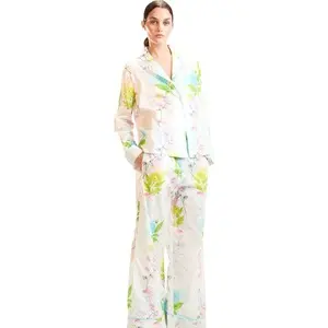 Cynthia Rowley Cotton Voile Pj Top - White