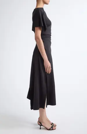 Victoria Beckham Blousey Midi Dress