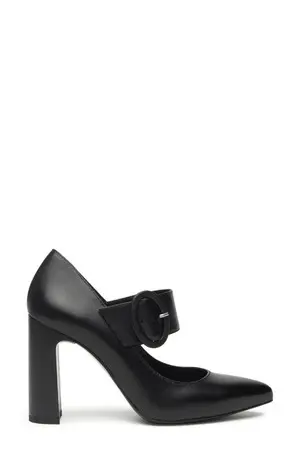 NEROGIARDINI Pointed Toe Mary Jane Pump - Black