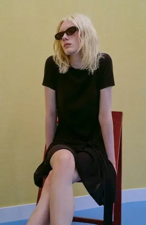 Mango Ribbed A-line Dress
