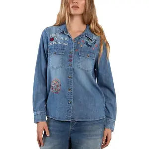 BILLY T More Music Less Noise Shirt - Denim