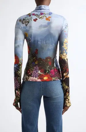 Alice + Olivia Delaina Turtleneck Top