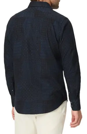 Robert Graham Lawrence Patchwork Print Cotton Herringbone Button-up Shirt