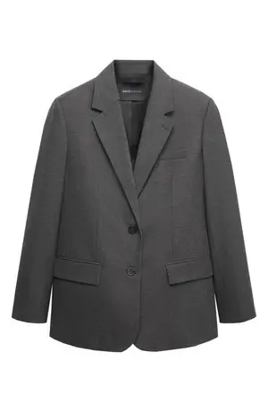 Mango Wool Blend Suit Blazer