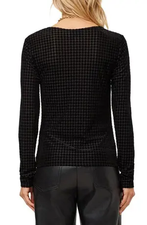 Fifteen Twenty Payton Velvet Burnout Drape Top