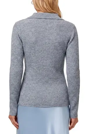 Fifteen Twenty Daphne Collar Rib Sweater - Glacier