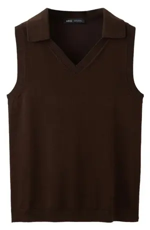 Mango Polo Sweater Vest