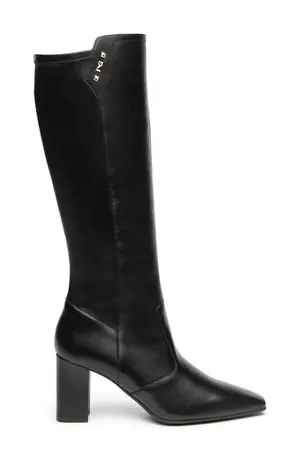NEROGIARDINI Pointed Toe Stretch Knee High Boot