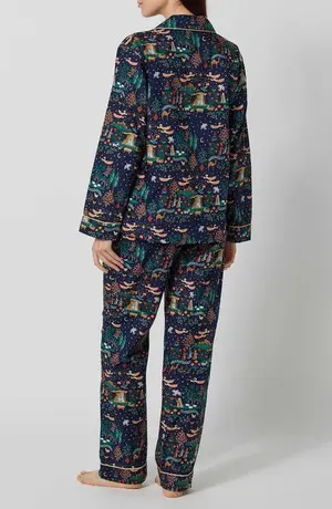 BEDHEAD PAJAMAS Print Organic Cotton Pajamas - Nativity