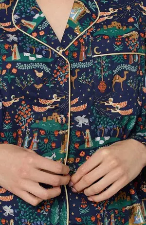 BEDHEAD PAJAMAS Print Organic Cotton Pajamas - Nativity