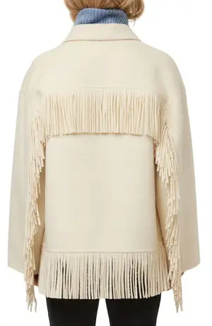 Fifteen Twenty Yara Fringe Wool Blend Jacket