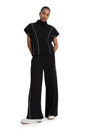 MARCELLA Alva Mock Neck Knit Top