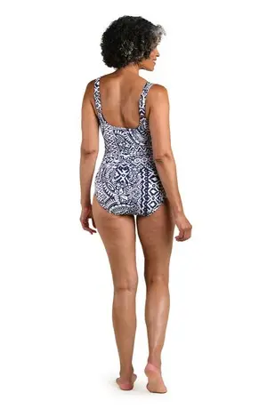 MAXINE OF HOLLYWOOD Bohemia Ruched One-piece Swimsuit