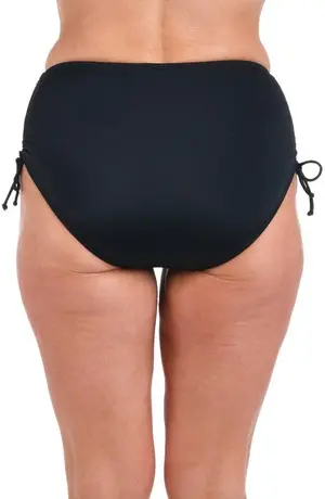 MAXINE OF HOLLYWOOD Full Coverage Side Tie Swim Briefs