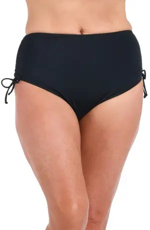 MAXINE OF HOLLYWOOD Full Coverage Side Tie Swim Briefs