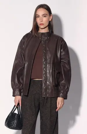 Walter Baker Hadlee Jacket Leather Brown