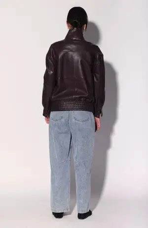 Walter Baker Hadlee Jacket Leather - Plum