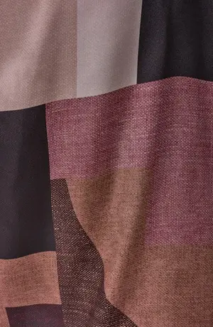Donna Karan New York Colorblock One-shoulder Twill Midi Dress