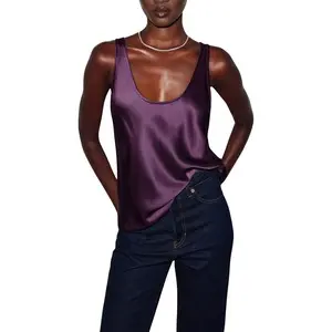 REFORMATION Veya Silk Tank - Crushed Violet