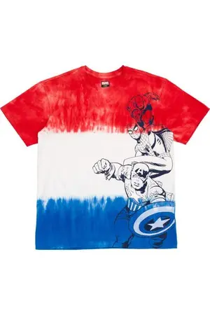 MARVEL Cotton Short Sleeve Graphic T-shirt - Tie Dye Marvel