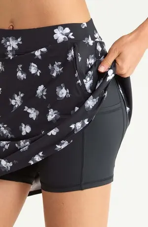 G/fore Moody Floral Silky Tech Performance Skort