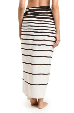 La Blanca Driftwood Stripe Cover-up Pareo