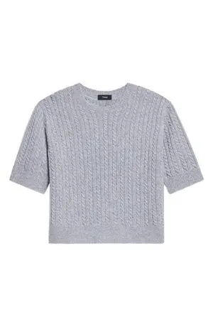 Theory Short Sleeve Cashmere Sweater - Husky