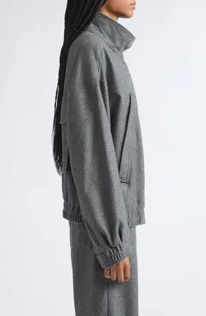 Sandy Liang Maman Wide Leg Wool Blend Pants