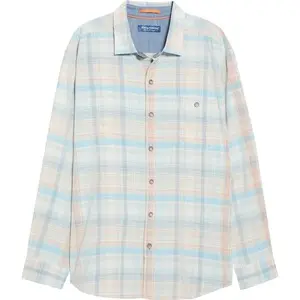 Tommy Bahama Coastline Cord Check Cotton Button-up Shirt - Vanilla Ice