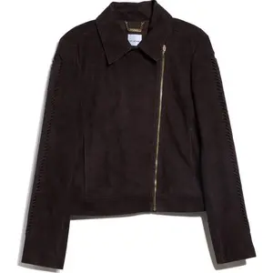 St. John Americana Suede Jacket