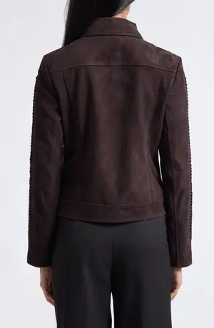 St. John Americana Suede Jacket