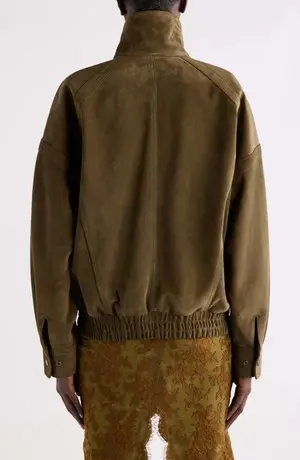 Saint Laurent Double Collar Leather Jacket