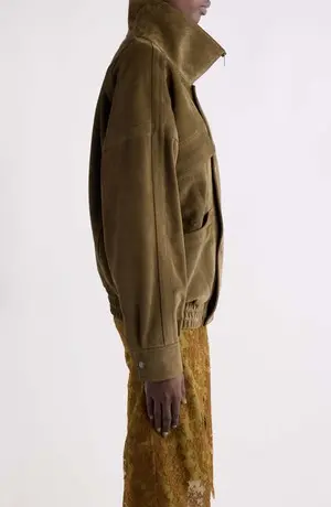 Saint Laurent Double Collar Leather Jacket