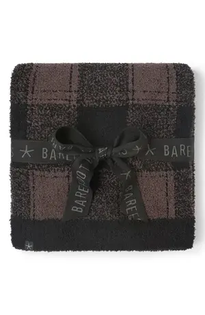 Barefoot Dreams Buffalo Plaid Scarf - Umber Multi