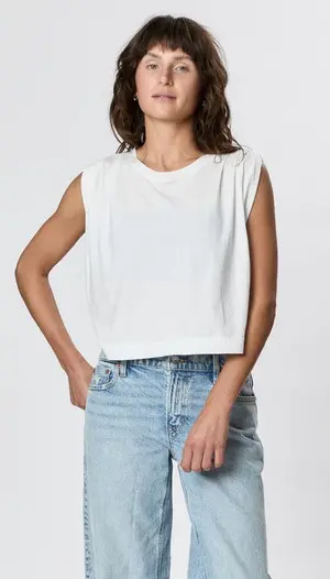 RAGABOND STUDIO Jackie Pleated Shell White