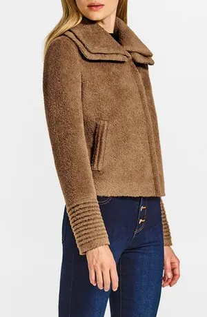 Sentaler Boucl Alpaca Moto Jacket