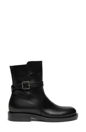 NEROGIARDINI Buckle Leather Bootie