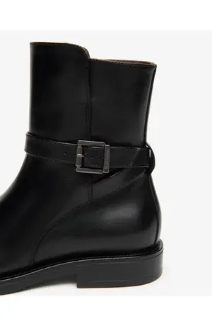 NEROGIARDINI Buckle Leather Bootie