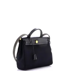 Hermès Herbag Zip Leather And Toile 31