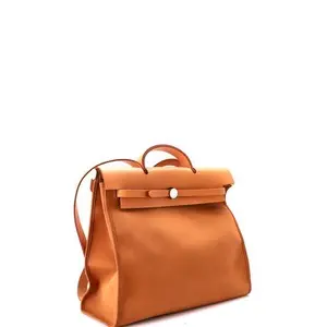 Hermès Herbag Zip Leather And Toile 39