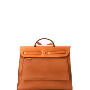 Hermès Herbag Zip Leather And Toile 39