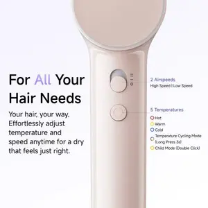 LAIFEN Swift Air Hair Dryer With 1 Nozzle - Pink