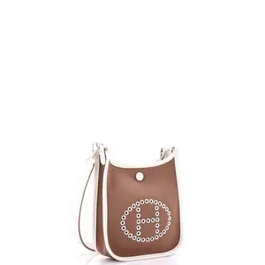 Hermès Neo Evelyne Bag Toile And Leather Tpm - Grey
