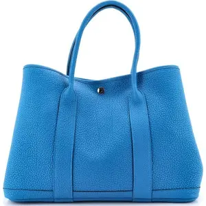 Hermès Garden Party Tote Leather 36 - Blue