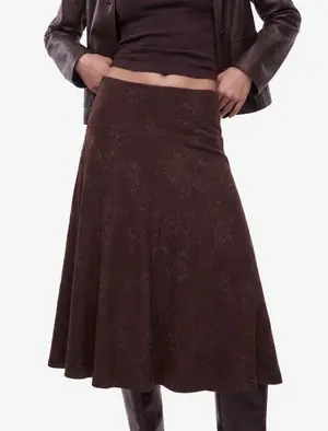 Koton Floral A-line Midi Skirt